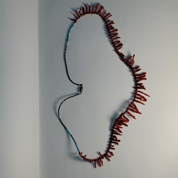 Native | Jewelry | Rare Red Coral Native American Necklace | Poshmark